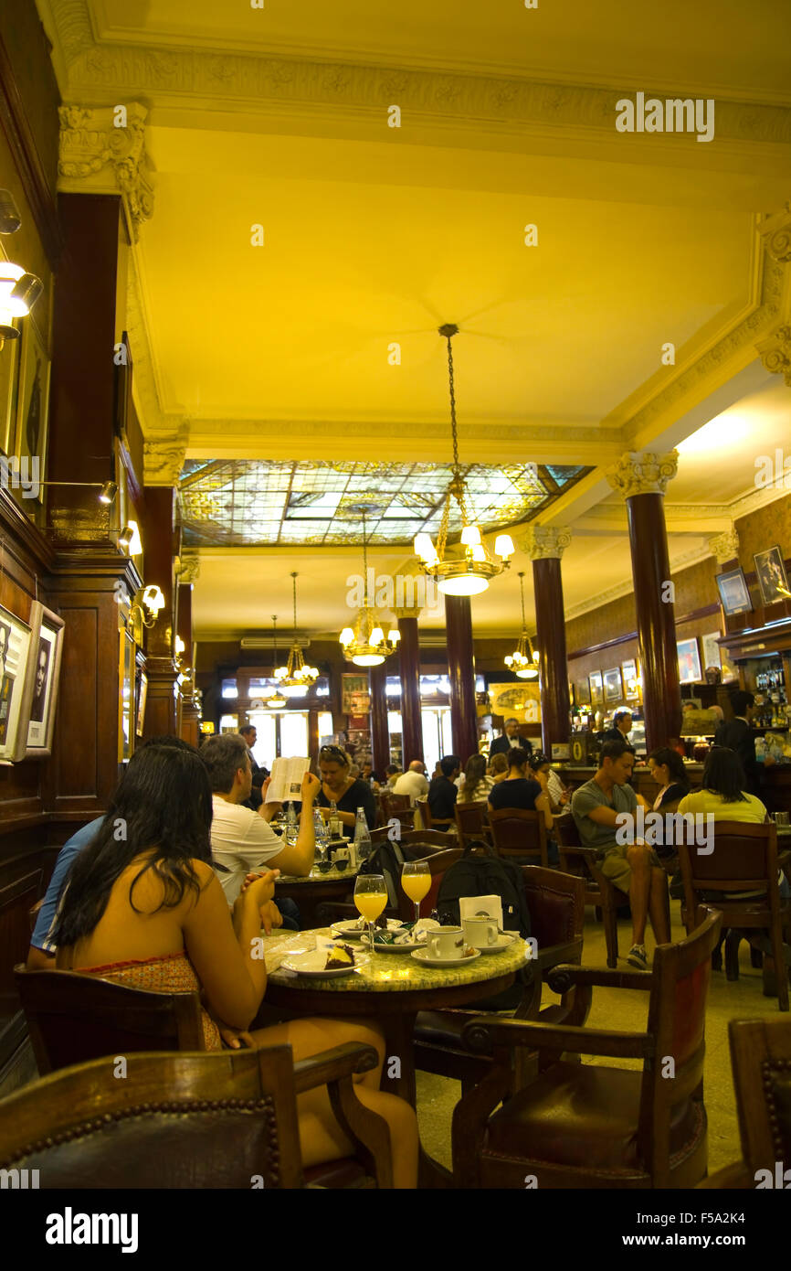 Cafe Tortoni, in May avenue, Buenos Aires, Argentina. Café Tortoni is ...