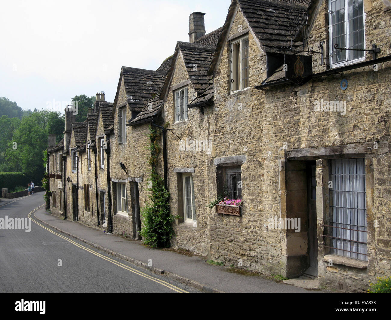 Cottages at Castle Combe, Cippenham, Wiltshire -1 Stock Photo - Alamy