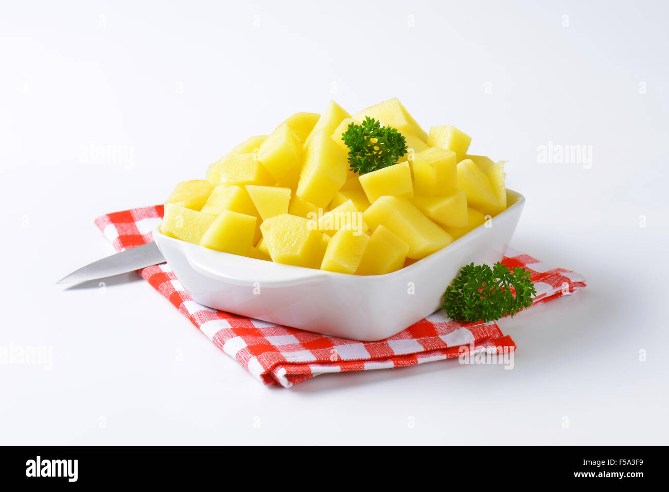 Diced peeled potatoes in hi-res stock photography and images - Alamy