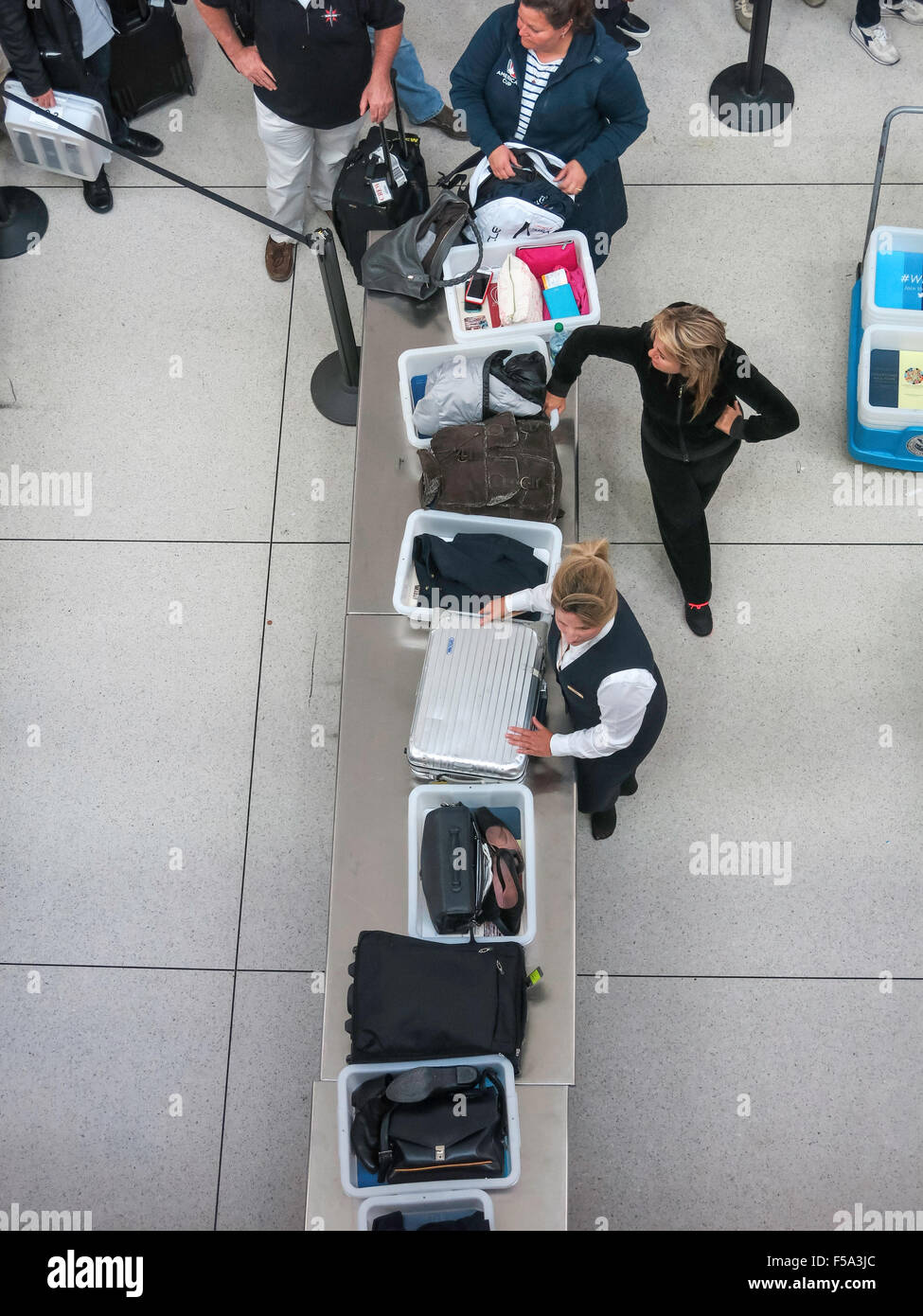 Us airport security check on passenger hi-res stock photography and ...