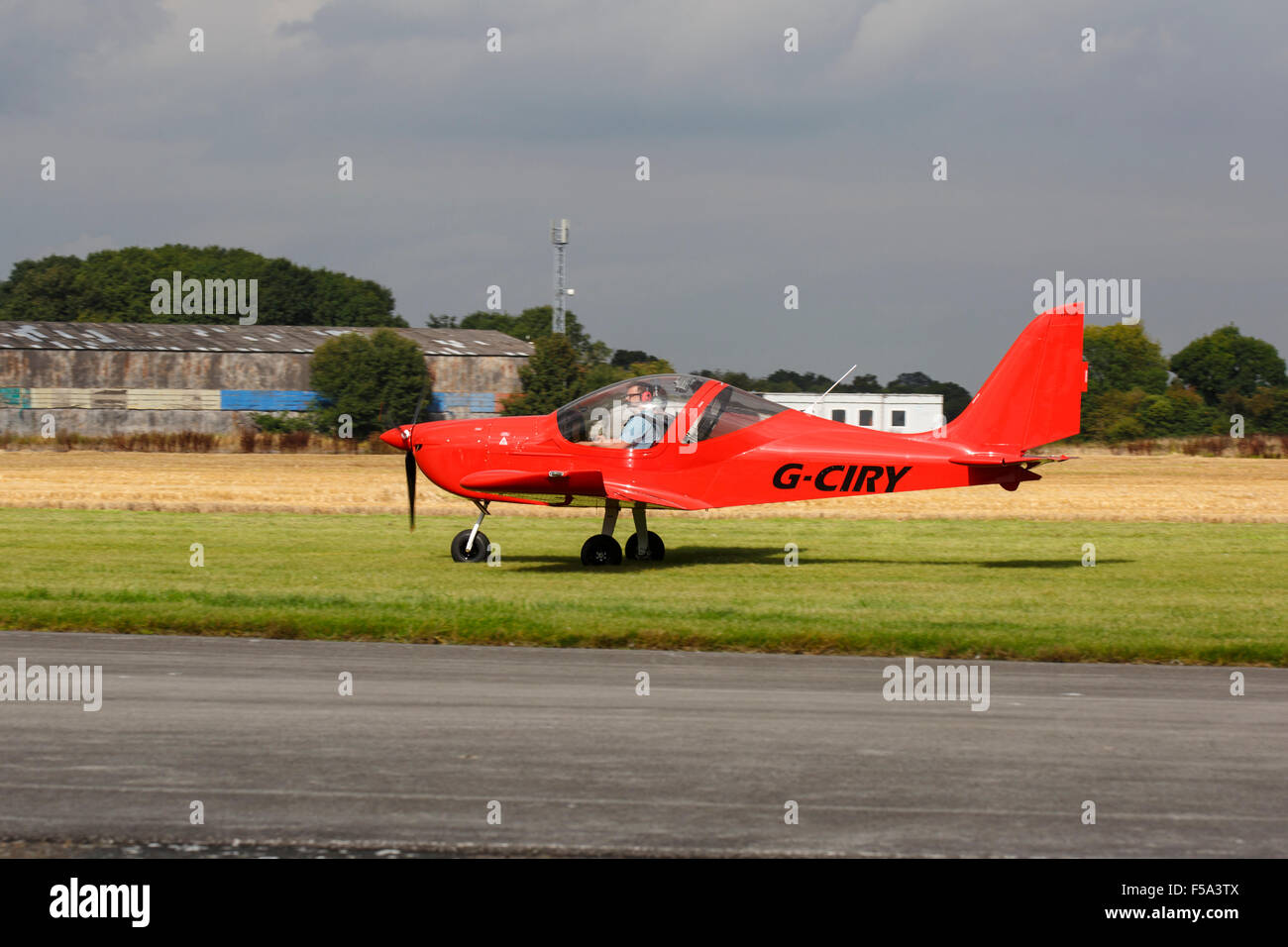 Aerotechnik EV-97 SL Eurostar Microlight G-CIRY taxiing along runway at ...