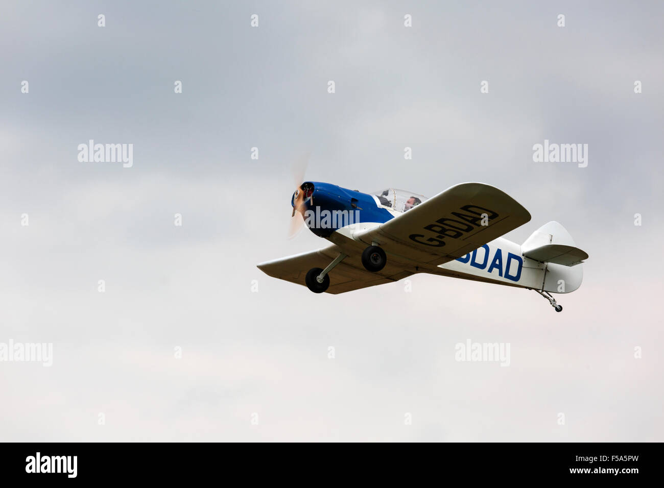 Taylor Monoplane G-BDAD in flight at Breighton Airfield Stock Photo - Alamy