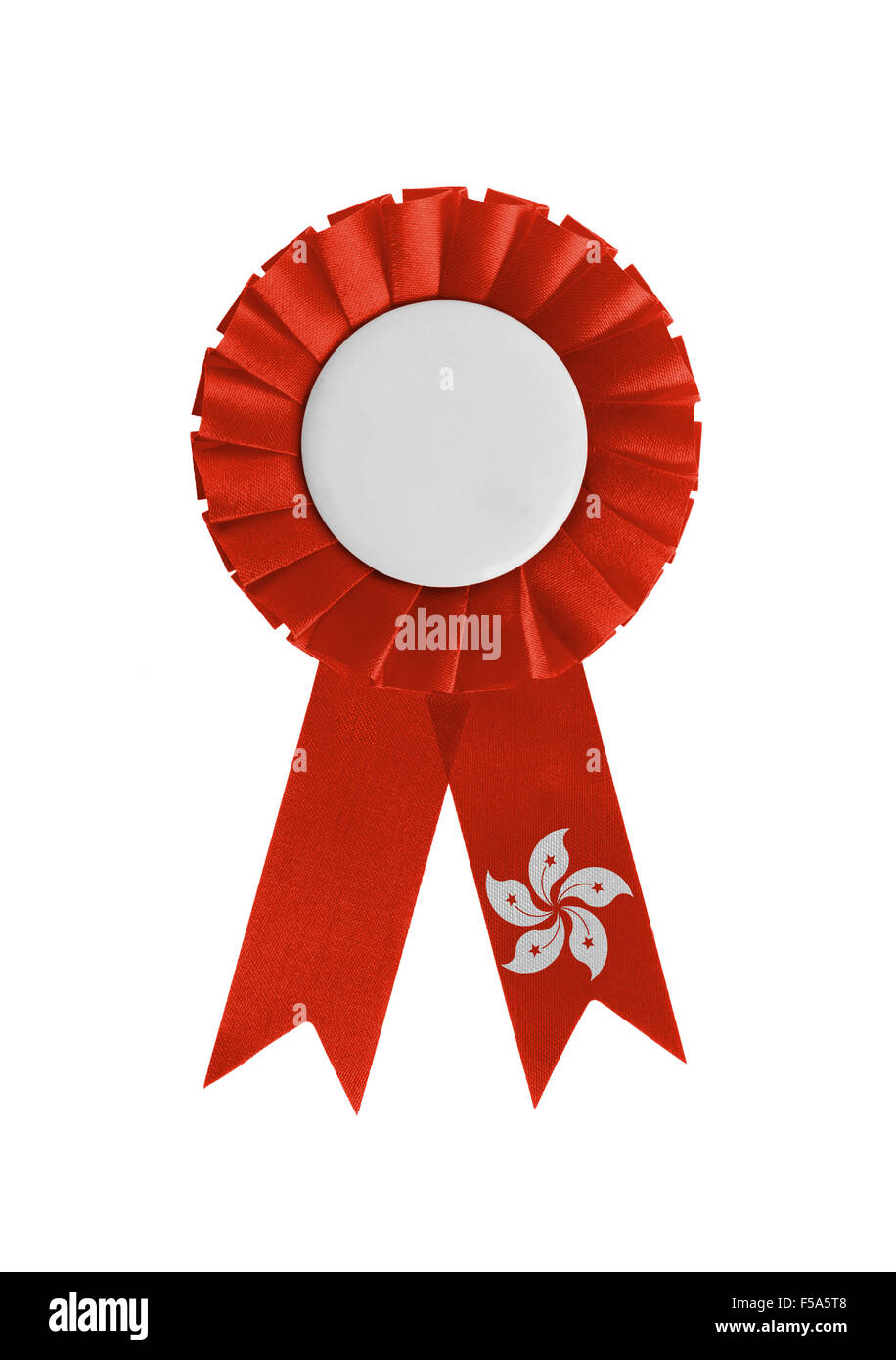 Award ribbon isolated on a white background, Hong Kong Stock Photo - Alamy