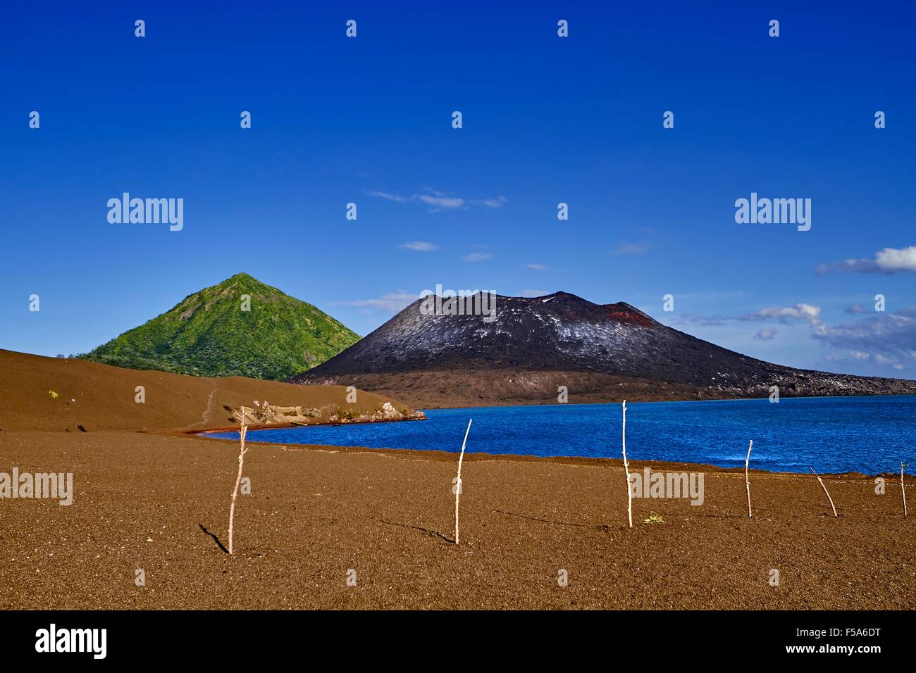 Hot Water Springs near Mount Tavurvur active volcano Rabaul PNG Stock ...