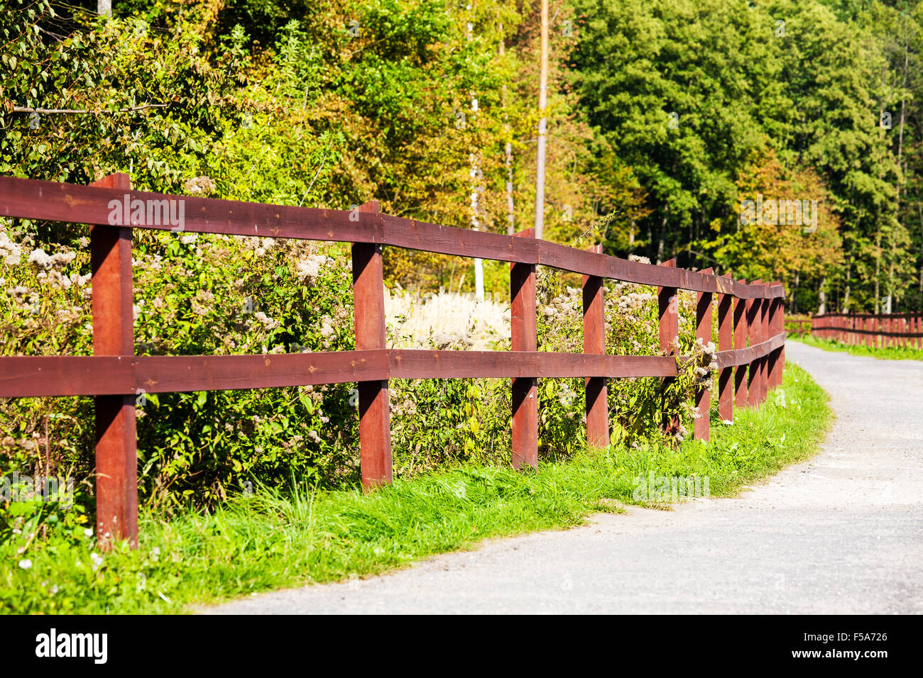 Dirt road forest barrier hi-res stock photography and images - Alamy