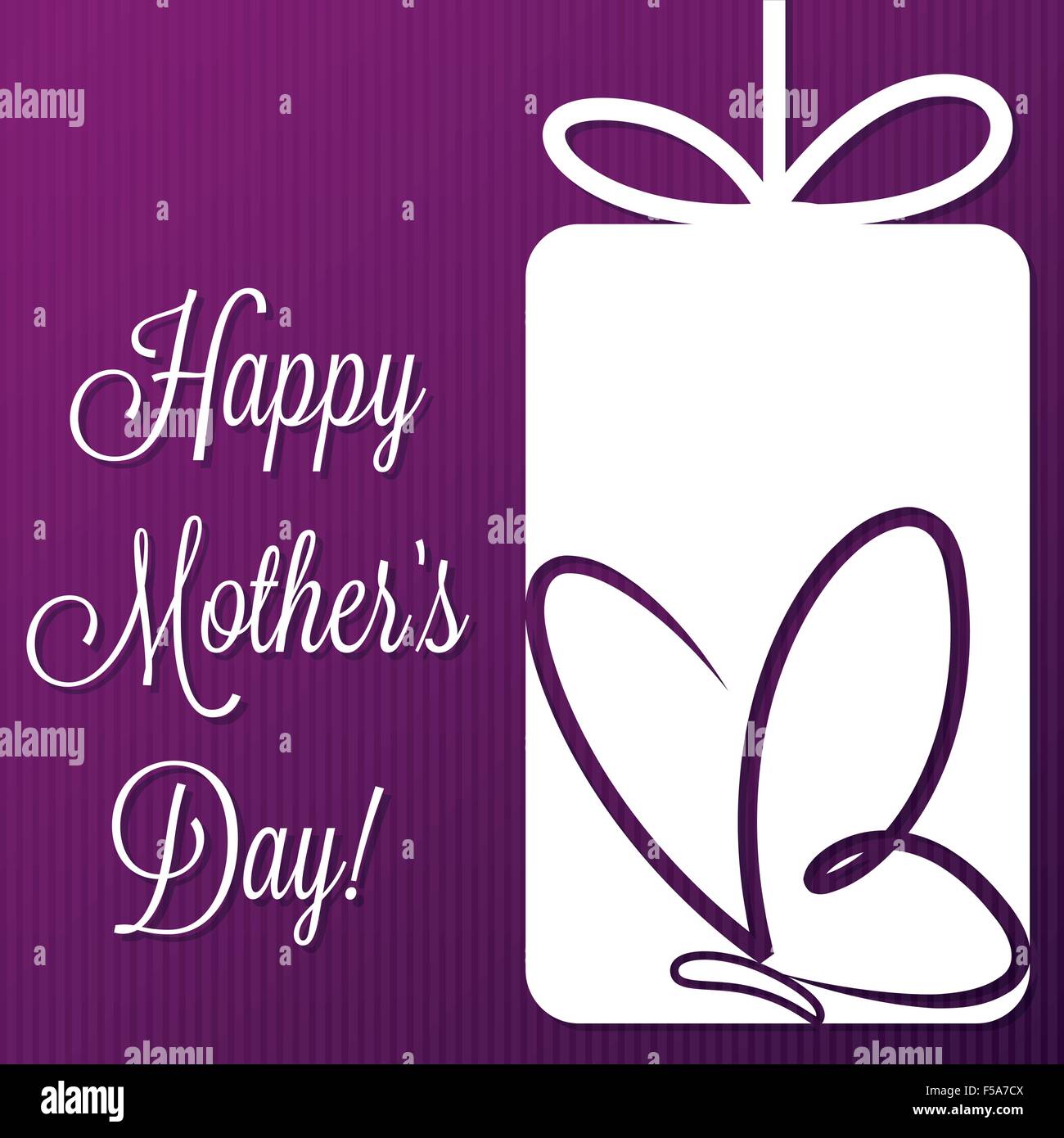 Butterfly Mother's Day cut out tag card in vector format Stock Vector ...