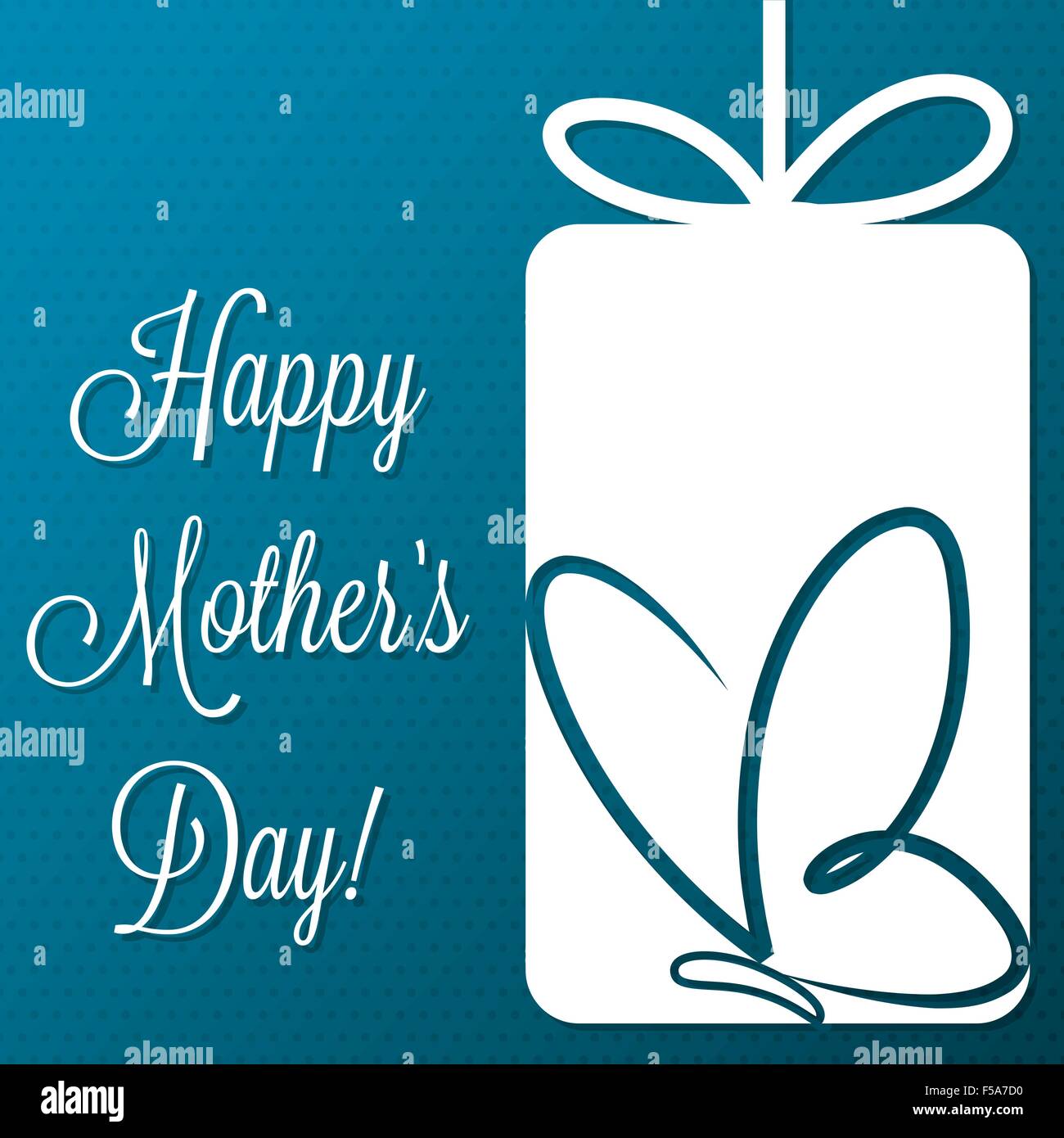 Butterfly Mother's Day cut out tag card in vector format Stock Vector ...
