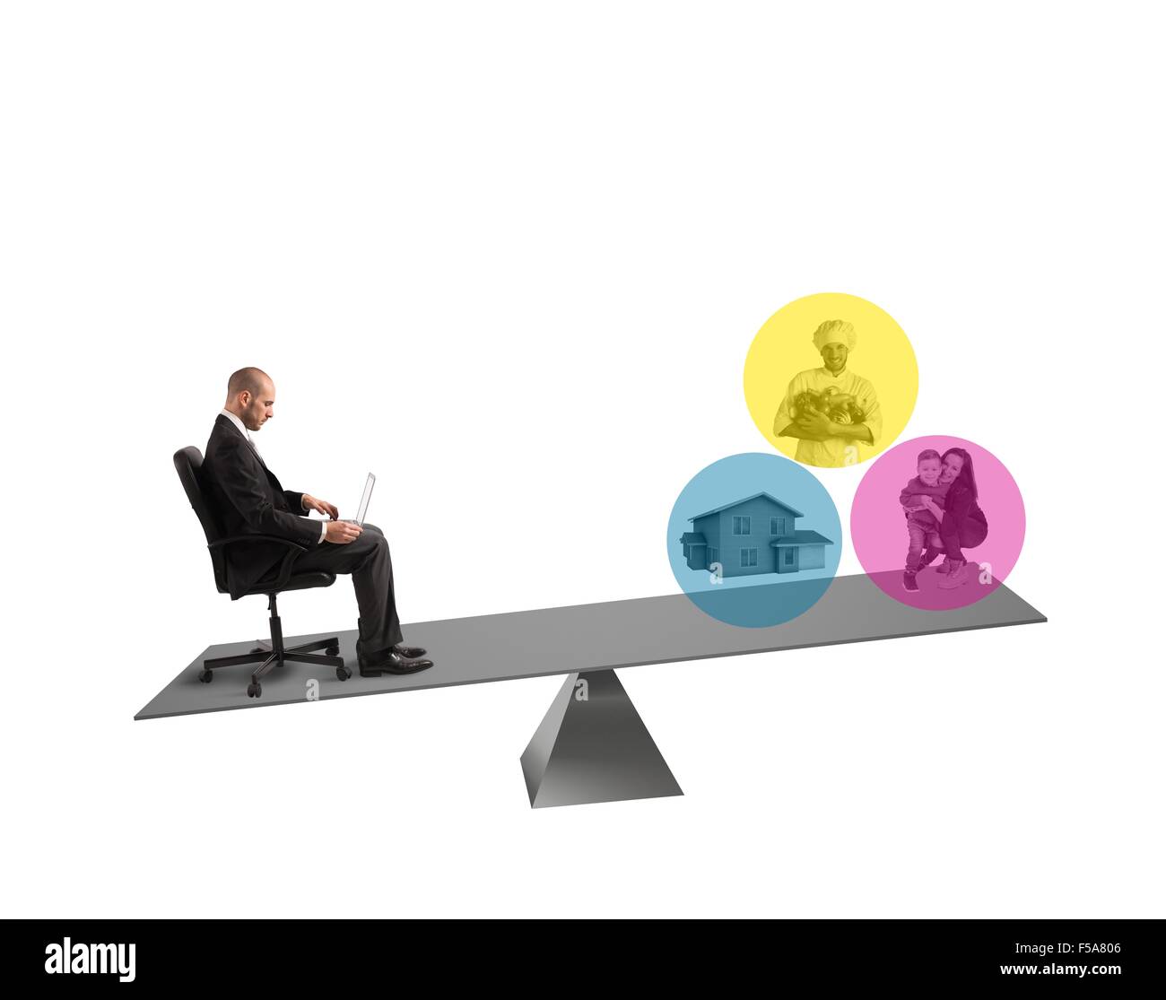 Life work balance stability Cut Out Stock Images & Pictures - Alamy