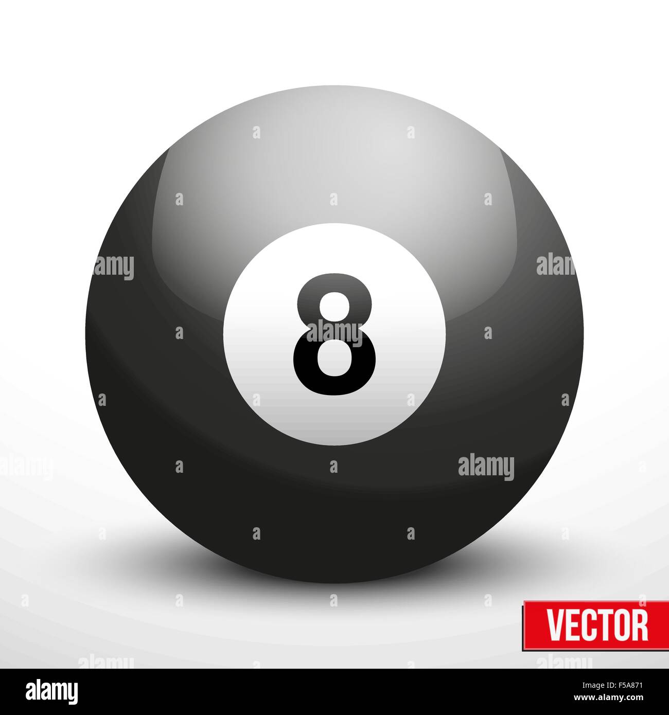 black ball sphere for billiards vector Stock Vector Image & Art - Alamy