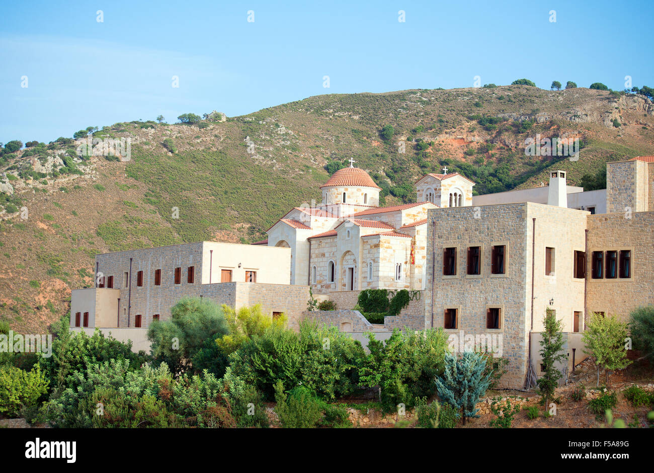 Orthodox monastery on a mountain top Stock Photo - Alamy