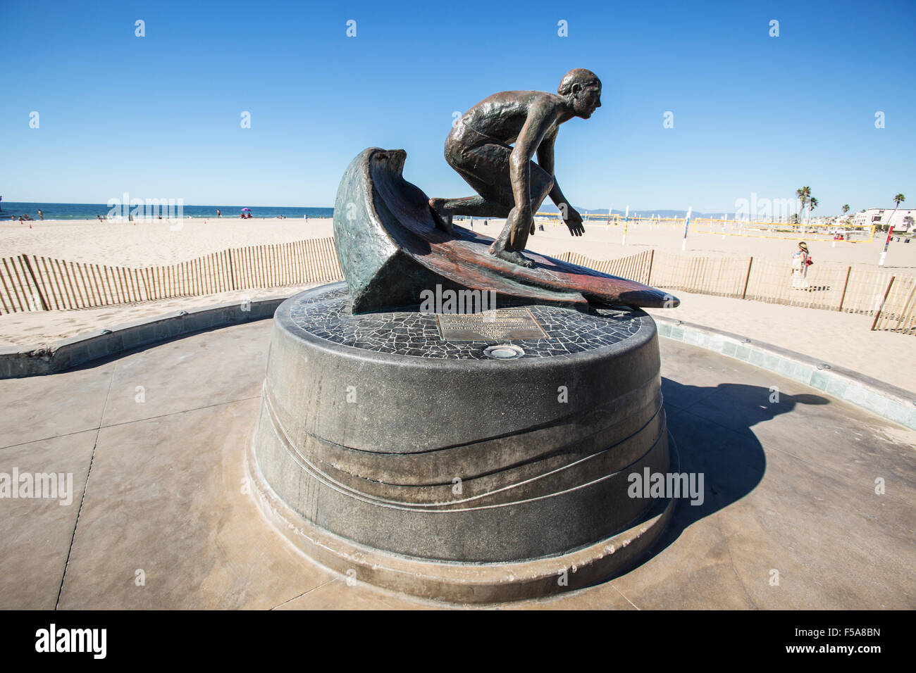 The Tim Kelly memorial statue in Hermosa Beach Stock Photo - Alamy