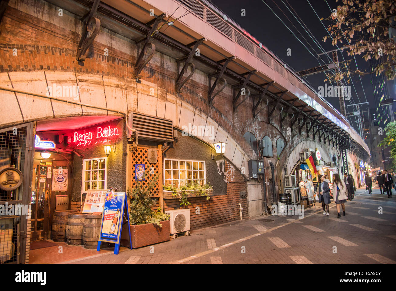 Street scene around Yurakucho station,Minato-Ku,Tokyo,Japan Stock Photo ...