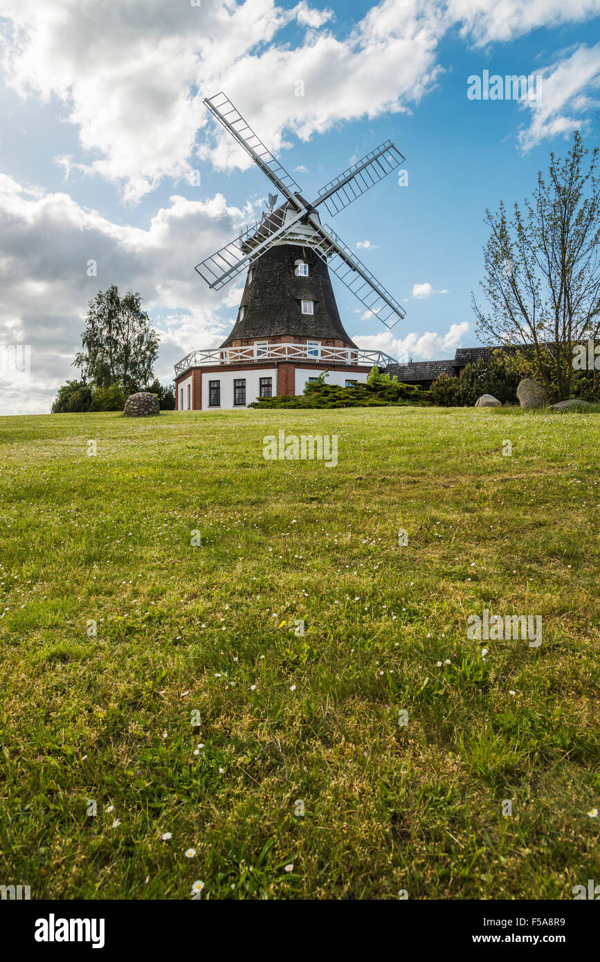 Old windmill, Galerieholländerwindmühle, Klütz, Mecklenburg-Western ...