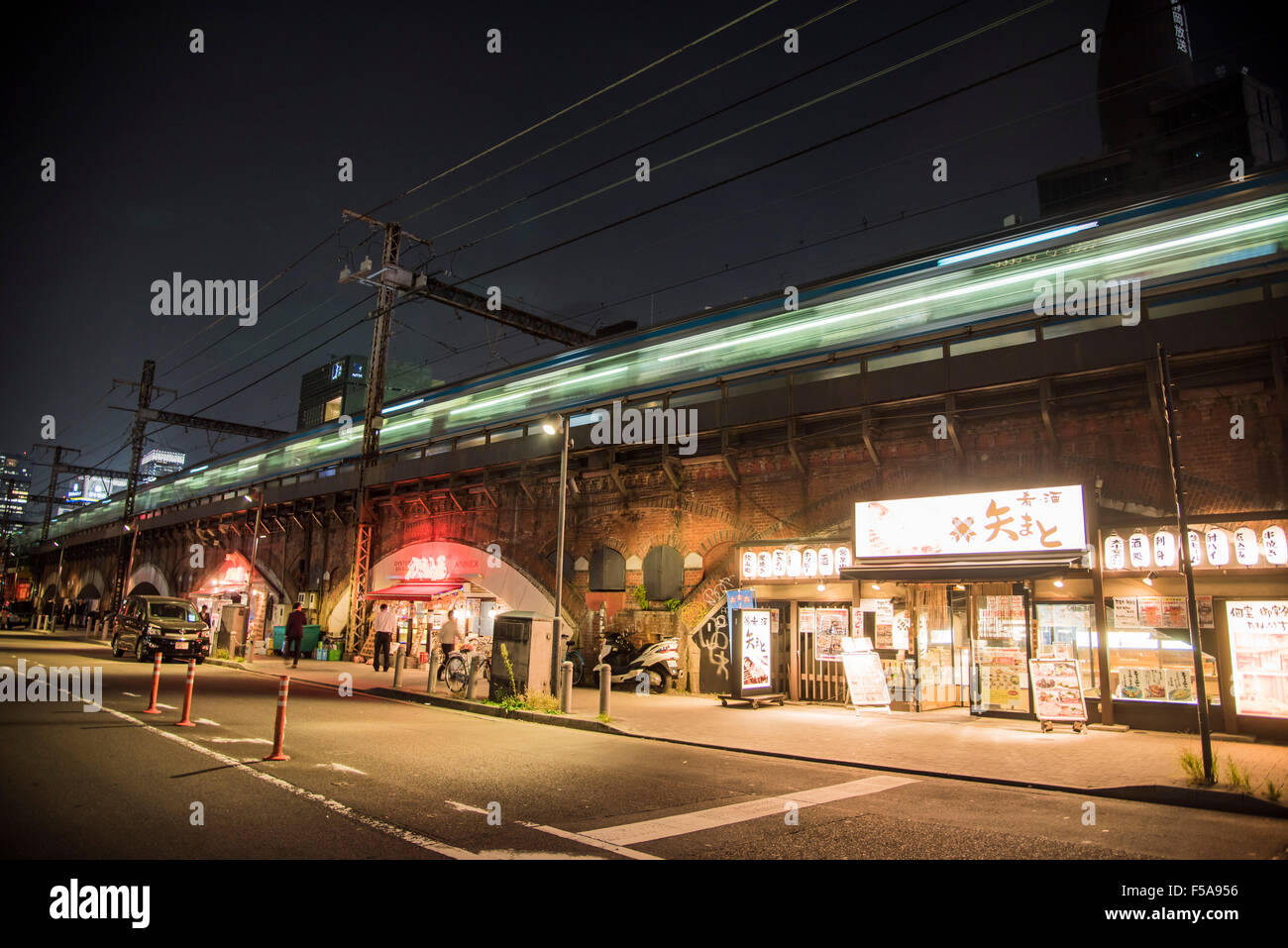 Street scene around Yurakucho station,Minato-Ku,Tokyo,Japan Stock Photo ...