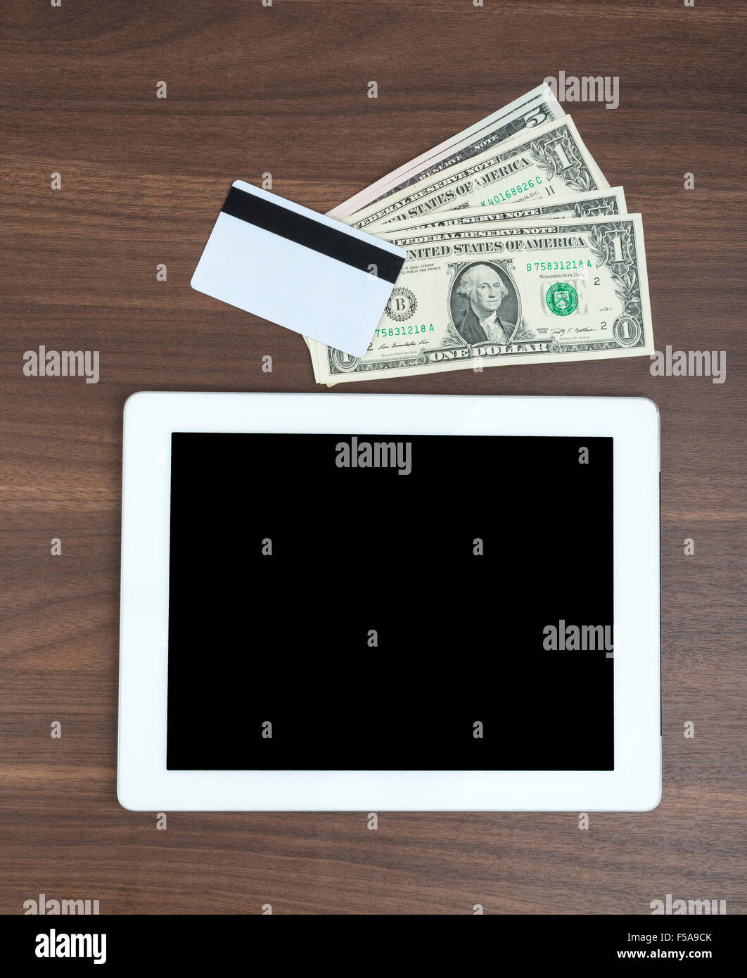 Tablet with credit card Stock Photo - Alamy