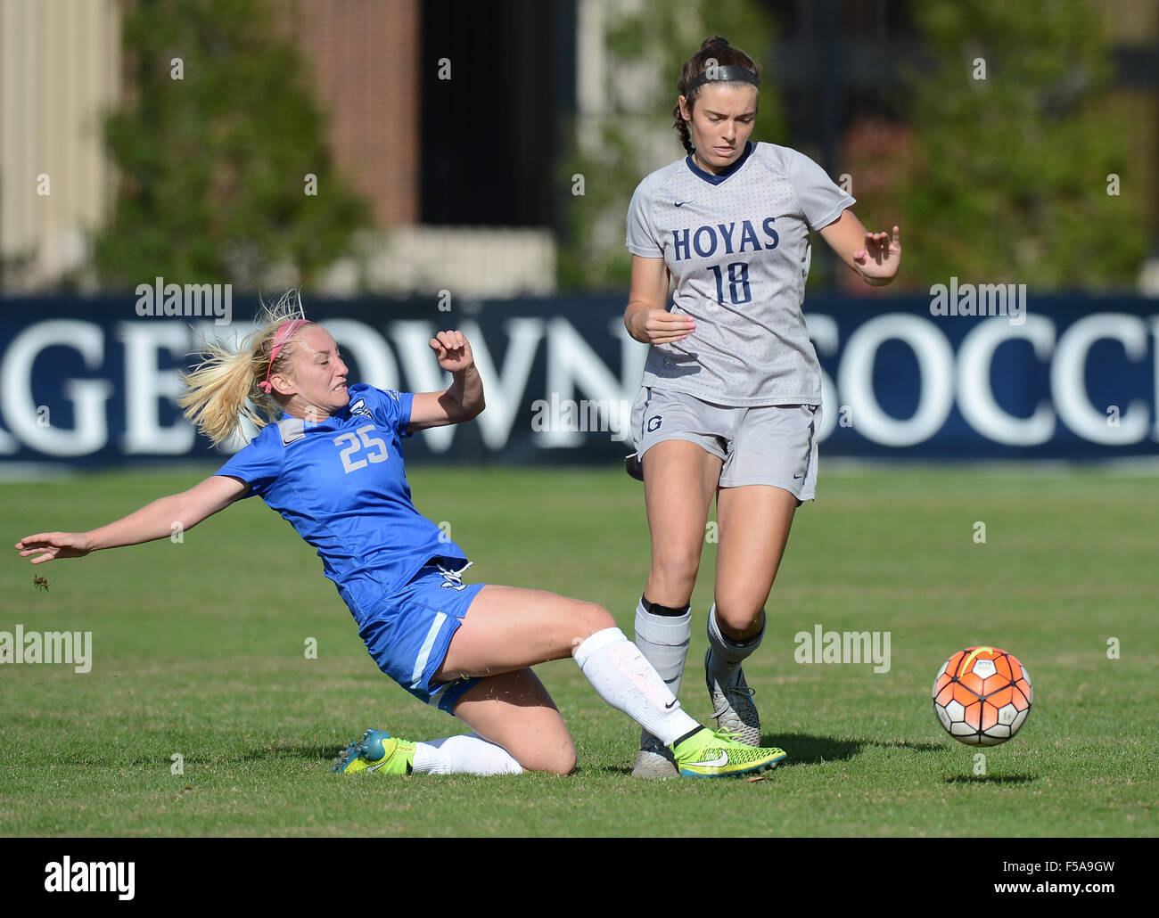 Washington, DC, USA. 30th Oct, 2015. 20151030 - Creighton defender JILL ...
