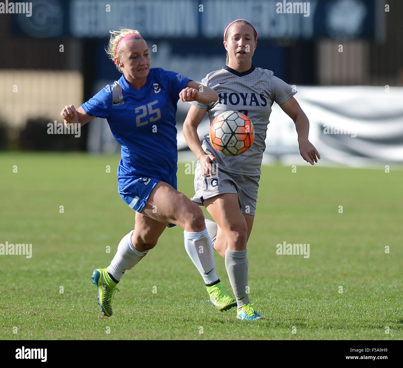Washington, DC, USA. 30th Oct, 2015. 20151030 - Creighton defender JILL ...