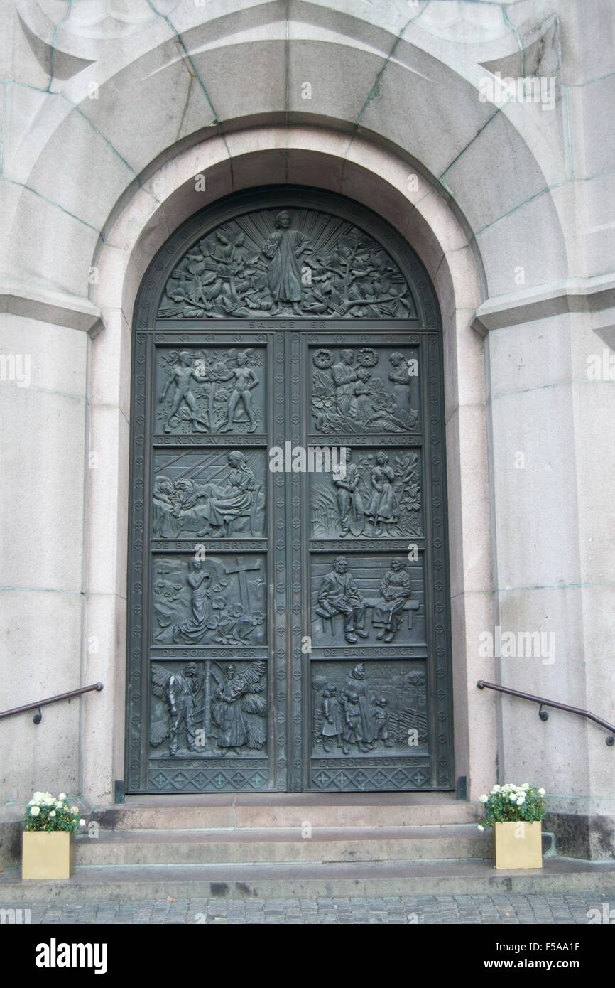 door with engravings Stock Photo - Alamy