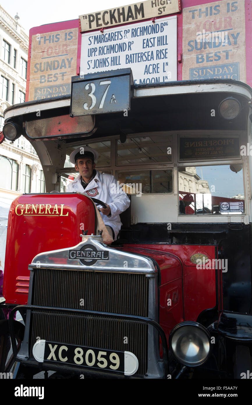 Regent Street London,UK,31st October 2015,AEC-K type centenary London ...