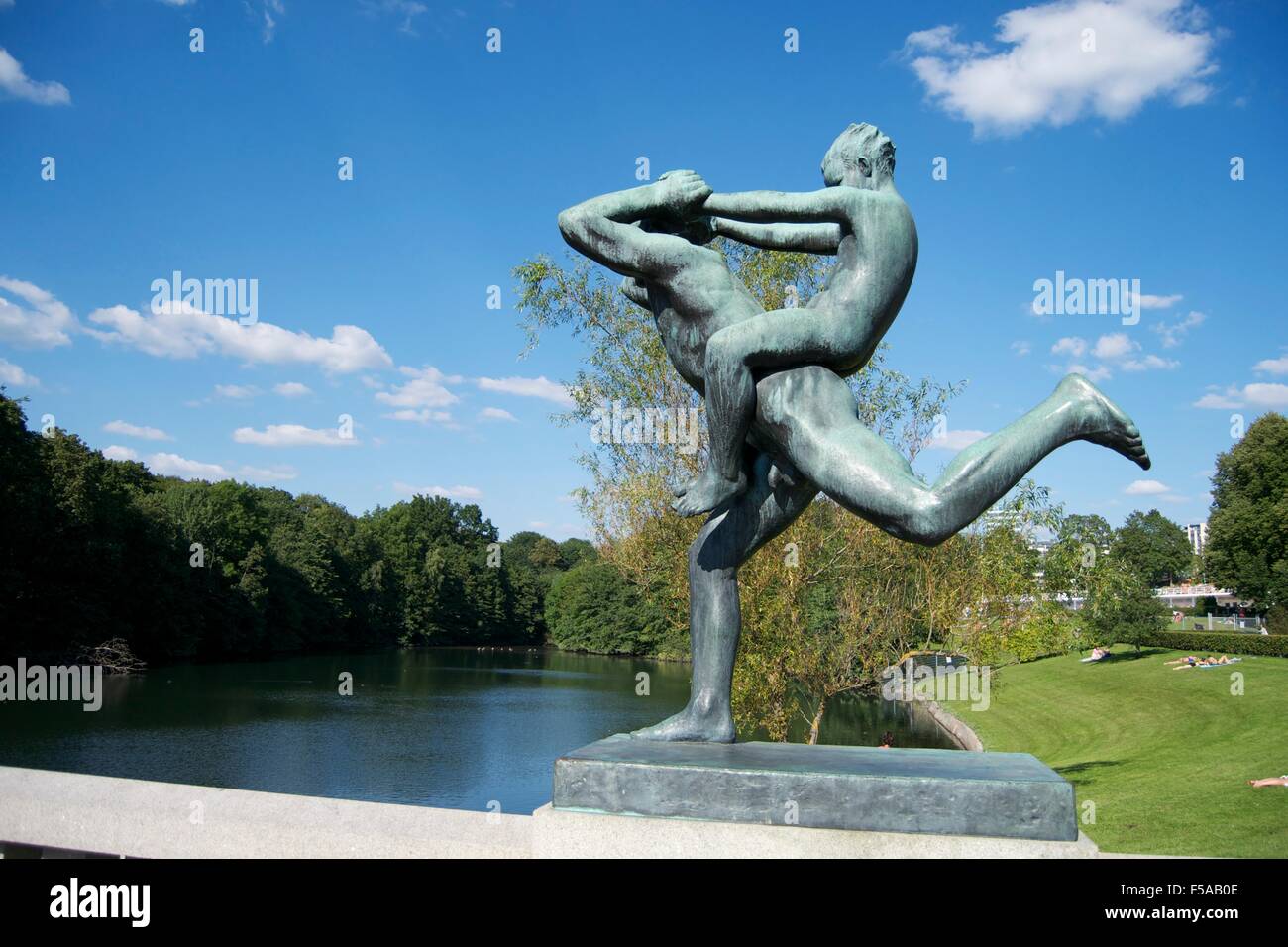 Gustav Vigeland park sculpture Oslo architecture Stock Photo - Alamy