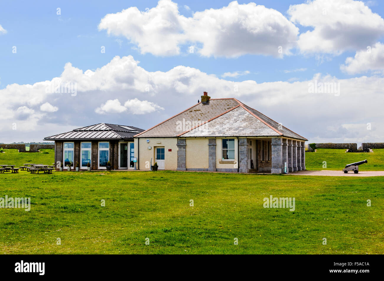 The ruins of extensive fortifications to protect the Torbay naval ...