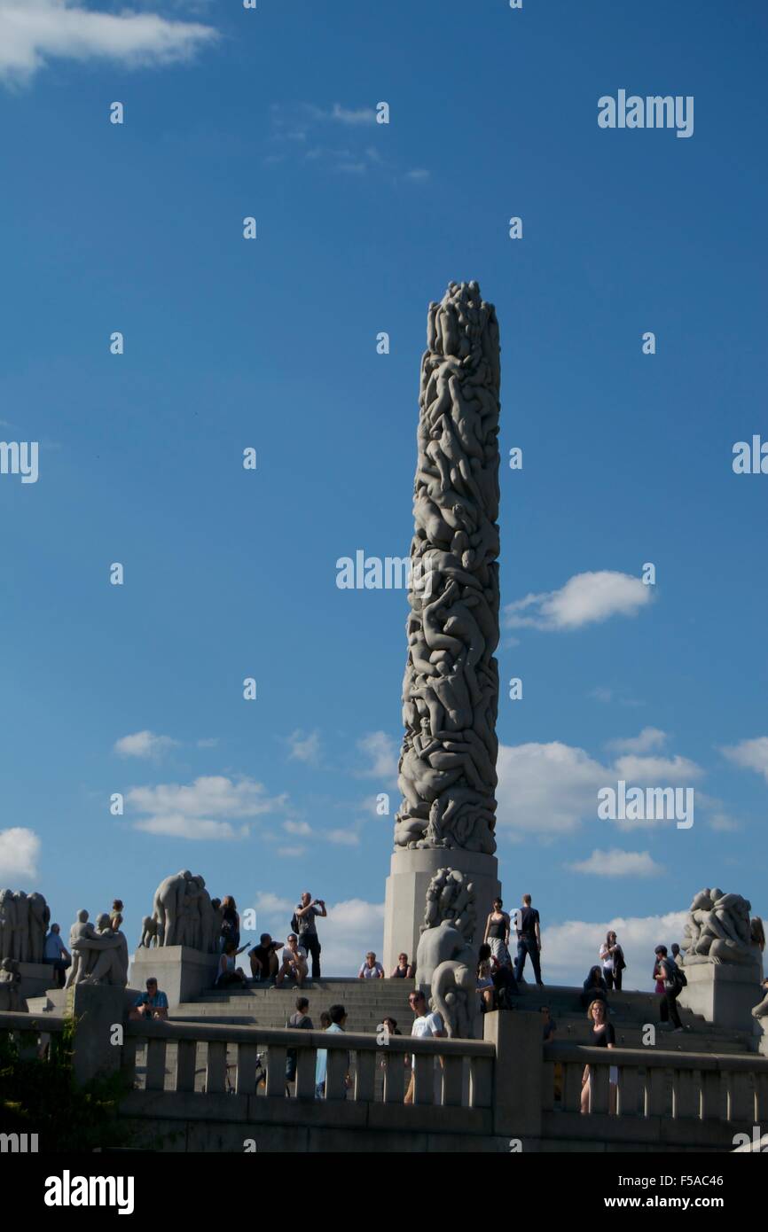 Gustav Vigeland park sculpture Oslo architecture Stock Photo - Alamy