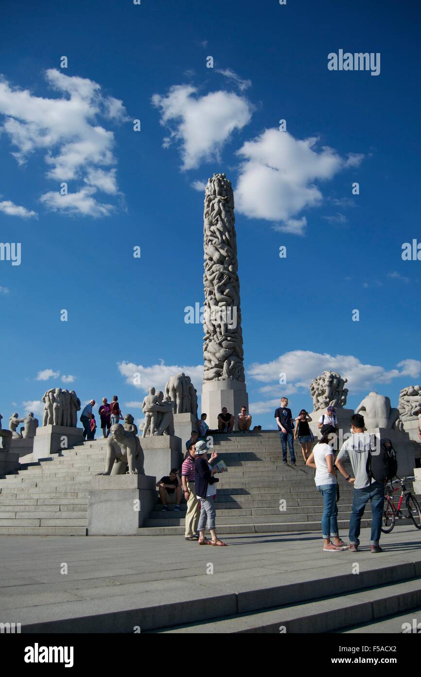 Gustav Vigeland park sculpture Oslo architecture Stock Photo - Alamy