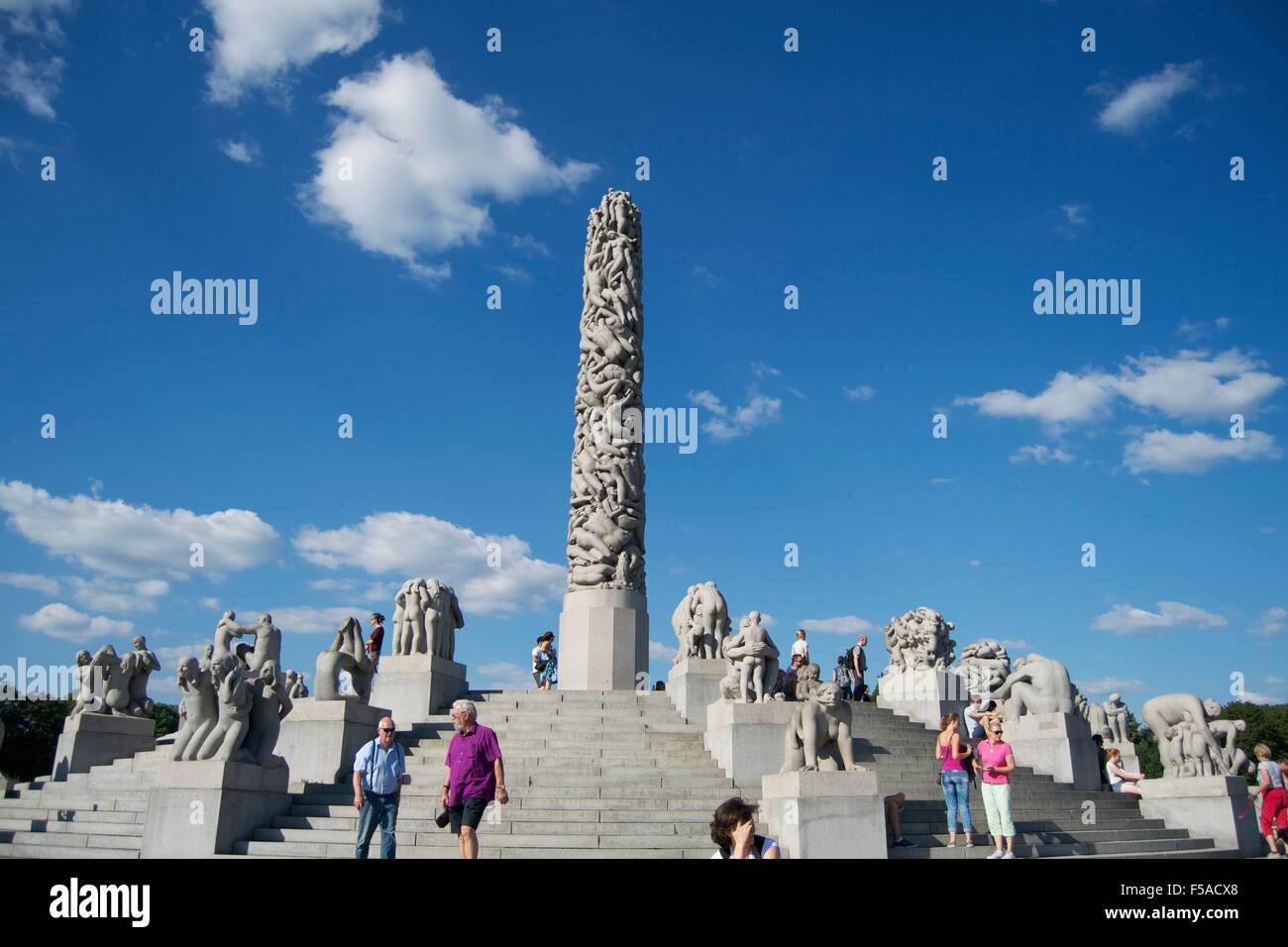 Gustav Vigeland park sculpture Oslo architecture Stock Photo - Alamy