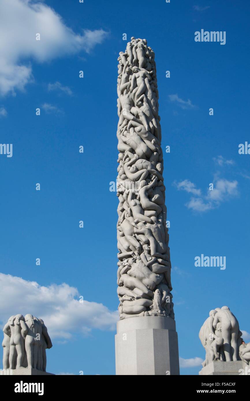 Gustav Vigeland park sculpture Oslo architecture Stock Photo - Alamy