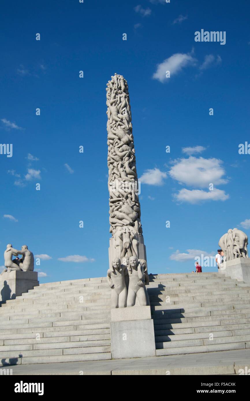 Gustav Vigeland park sculpture Oslo architecture Stock Photo - Alamy