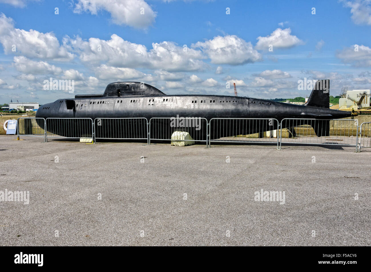 The remote control model of a Russian Victor Class Submarine used in ...