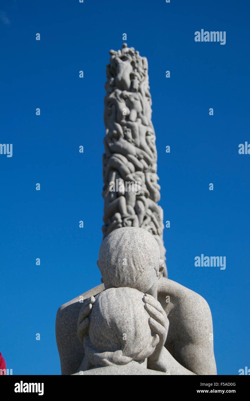 Gustav Vigeland park sculpture Oslo architecture Stock Photo - Alamy