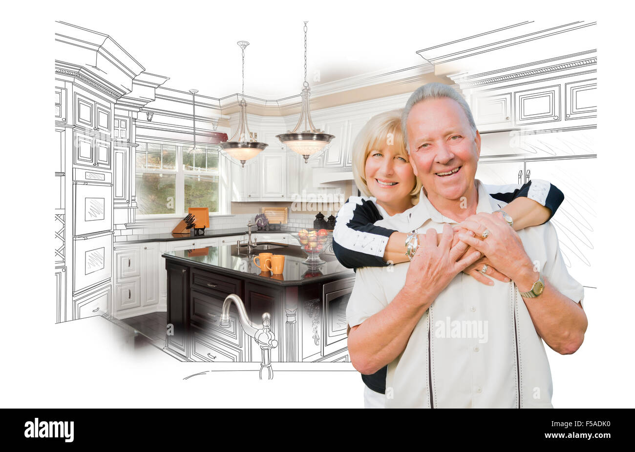 Elderly person home kitchen Cut Out Stock Images & Pictures - Alamy