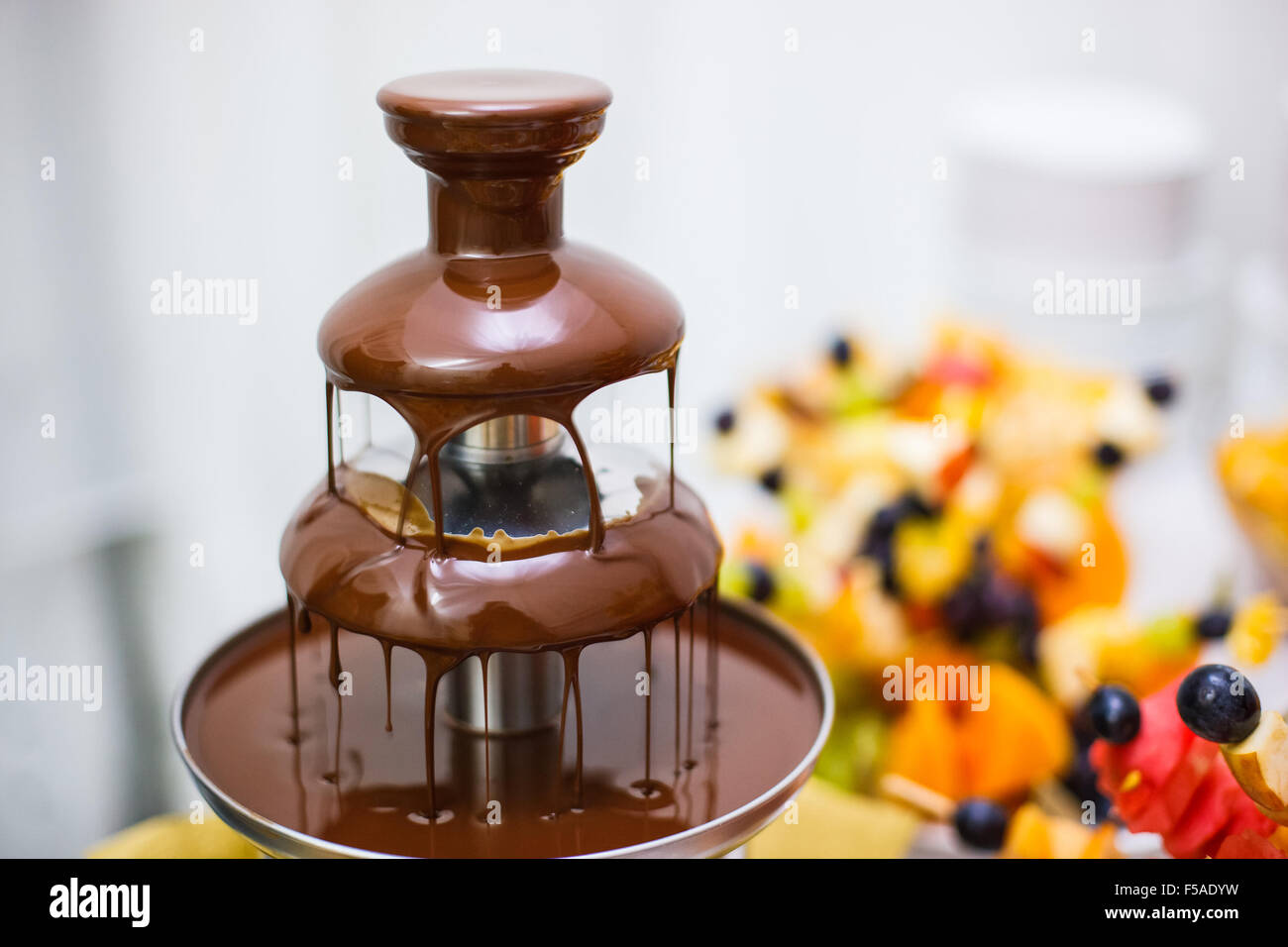Chocolate fountain hi-res stock photography and images - Alamy