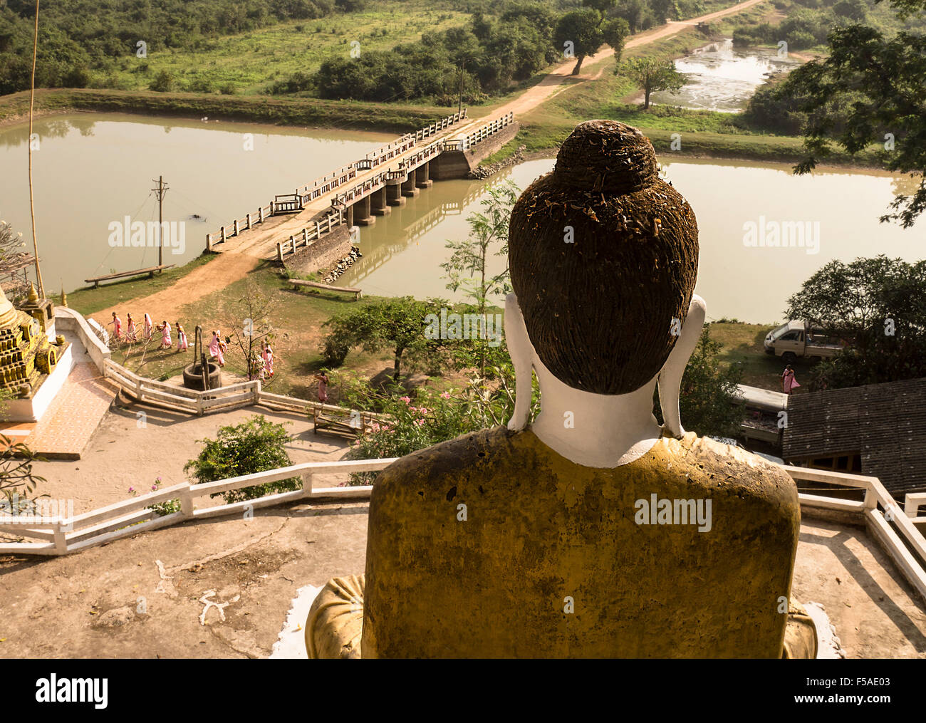 view from cave temple near hpa-an, Myanmar Stock Photo - Alamy