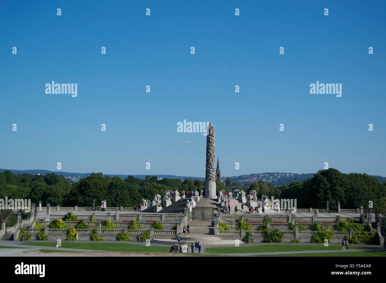 Gustav Vigeland park sculpture Oslo architecture Stock Photo - Alamy
