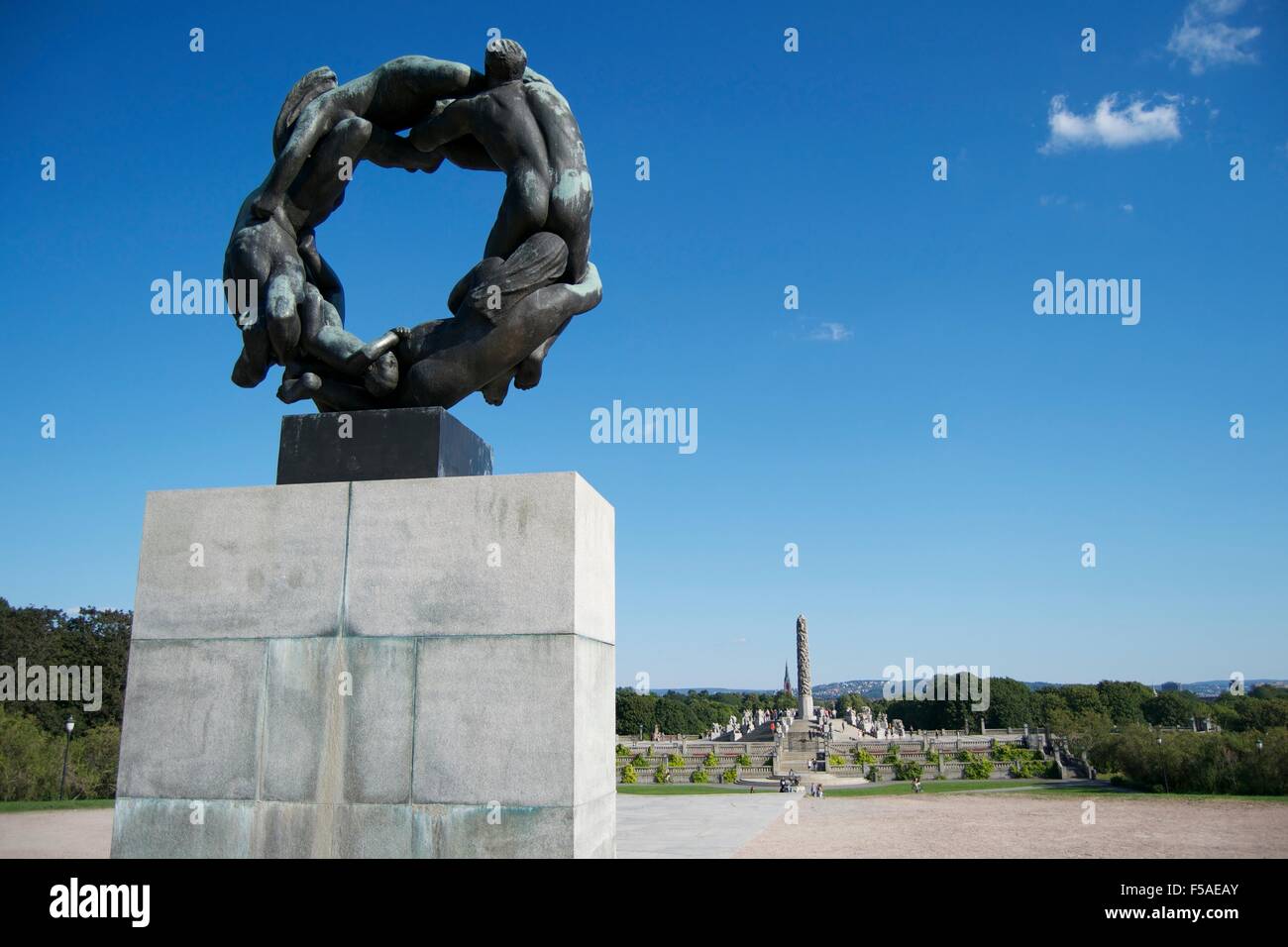 Gustav Vigeland park sculpture Oslo architecture Stock Photo - Alamy