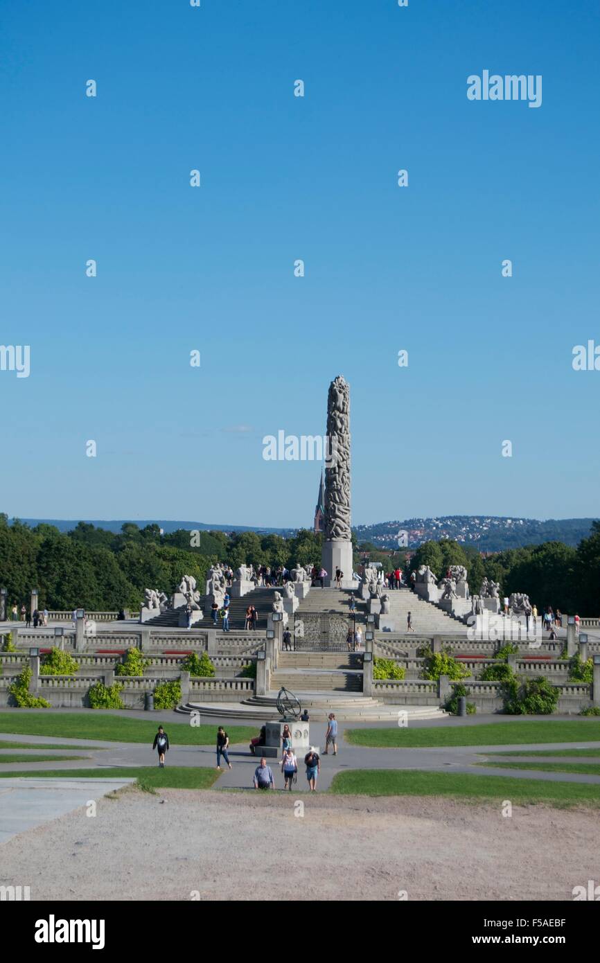 Gustav Vigeland park sculpture Oslo architecture Stock Photo - Alamy