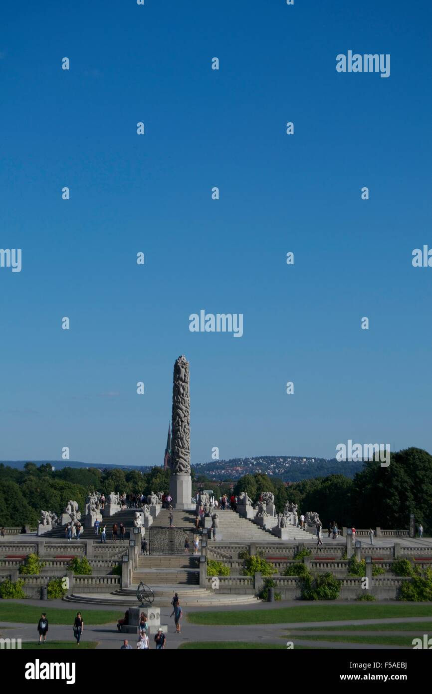 Gustav Vigeland park sculpture Oslo architecture Stock Photo - Alamy
