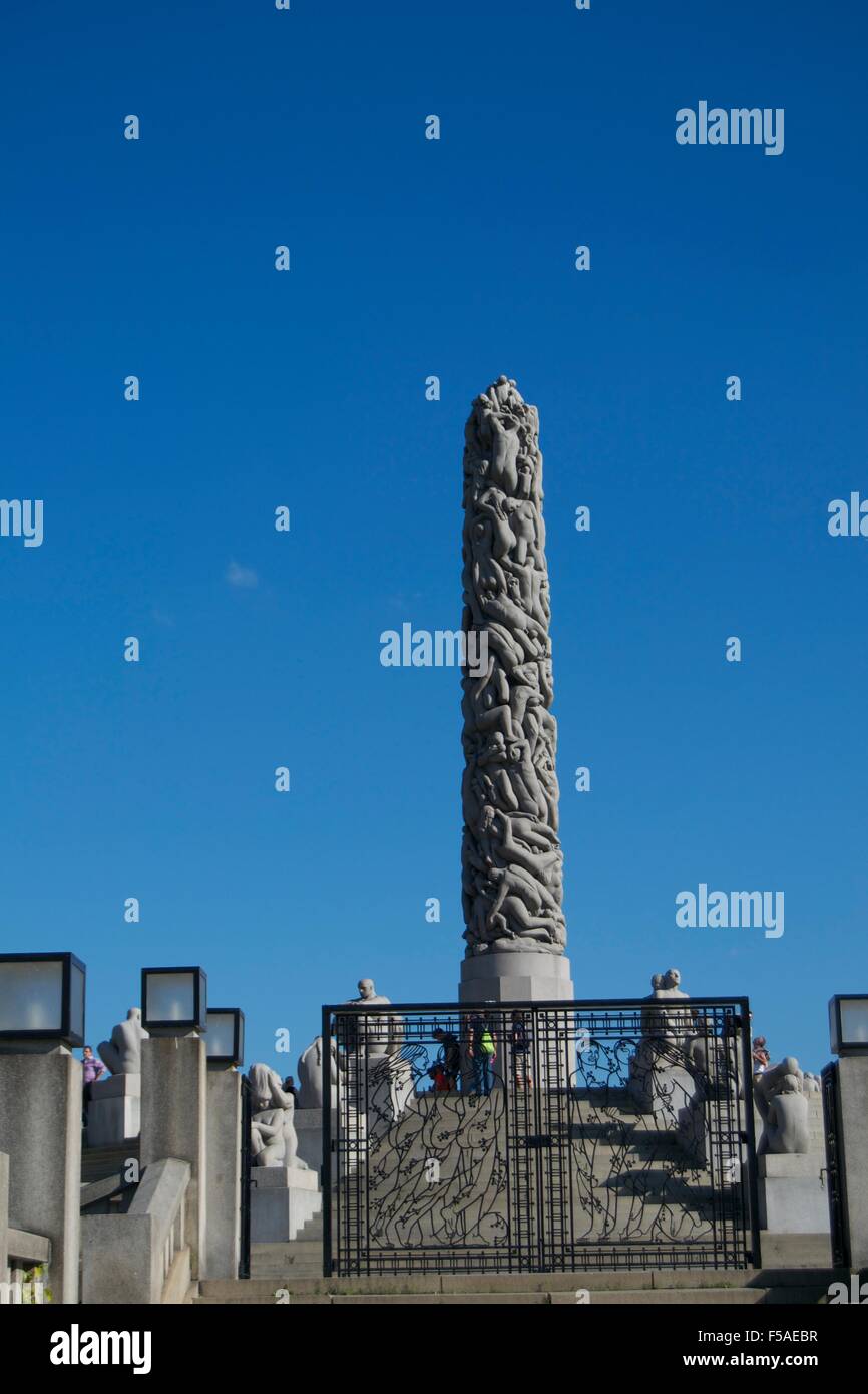 Gustav Vigeland park sculpture Oslo architecture Stock Photo - Alamy