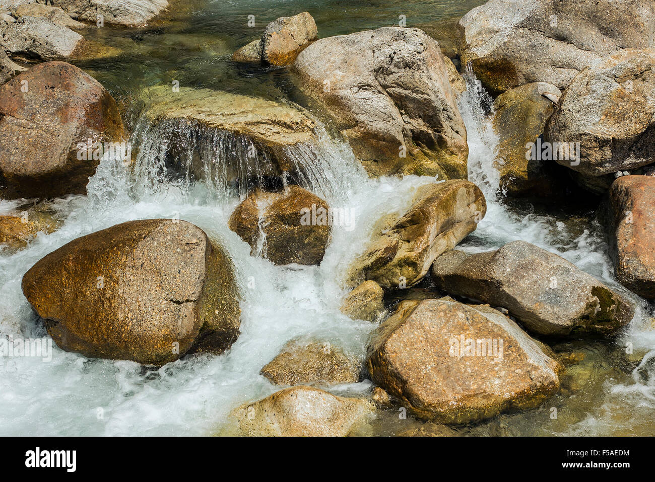 Clean water stream, photographed with long exposure time Stock Photo ...