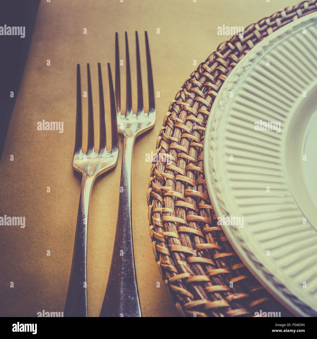 Vintage metal dinner plate hi-res stock photography and images - Alamy