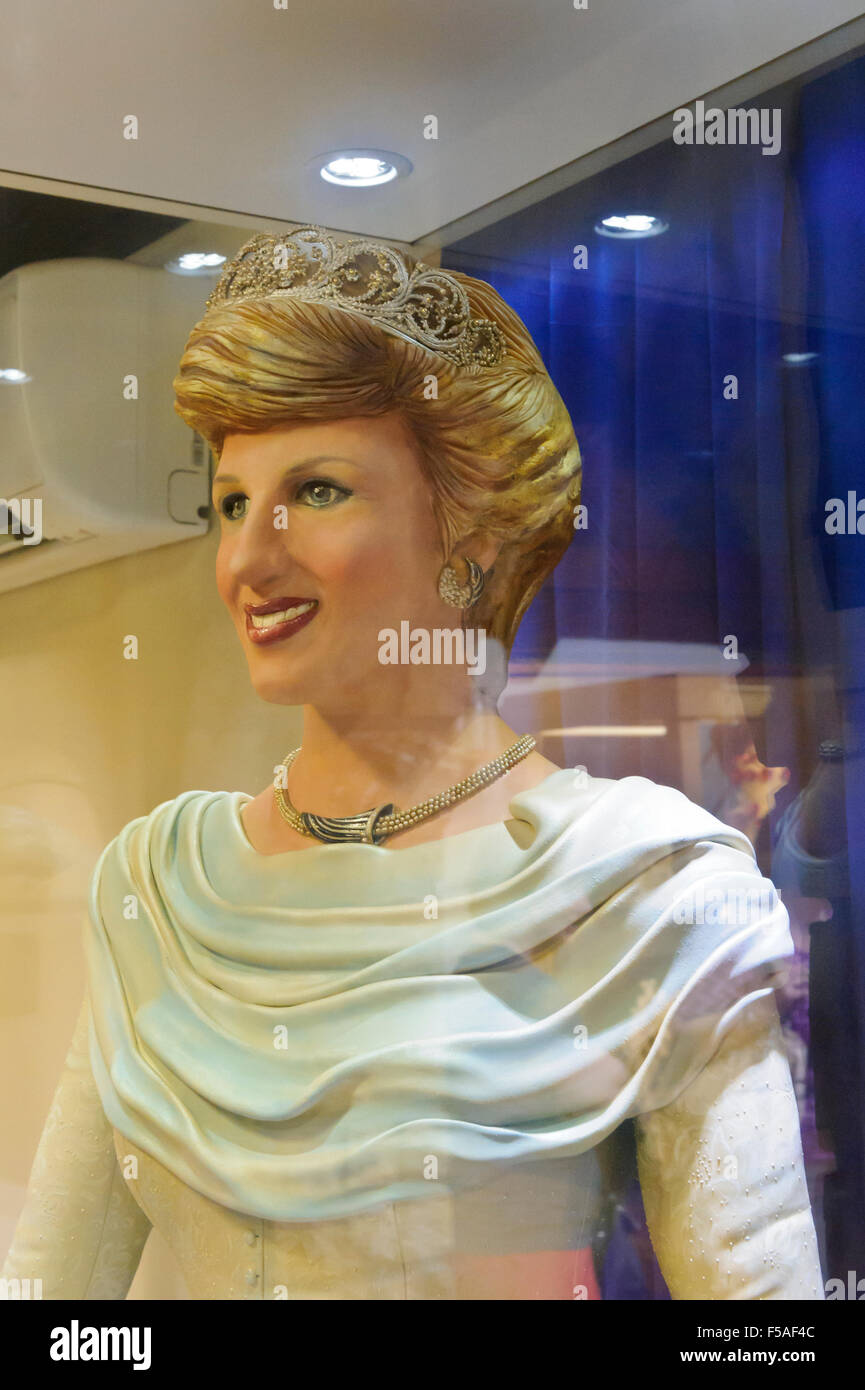 A marzipan model of Princes Diana at Szabó Marzipan Museum, Hungary ...