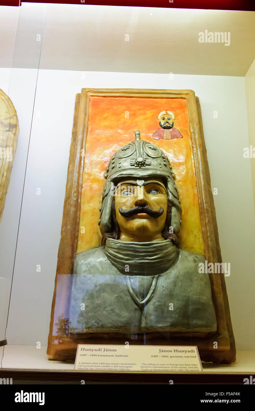 A marzipan model of a Hungarian soldier at the Szabó Marzipan Museum ...