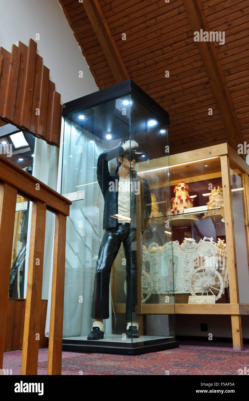 A marzipan model of Micheal Jackson at the Szabó Marzipan Museum ...