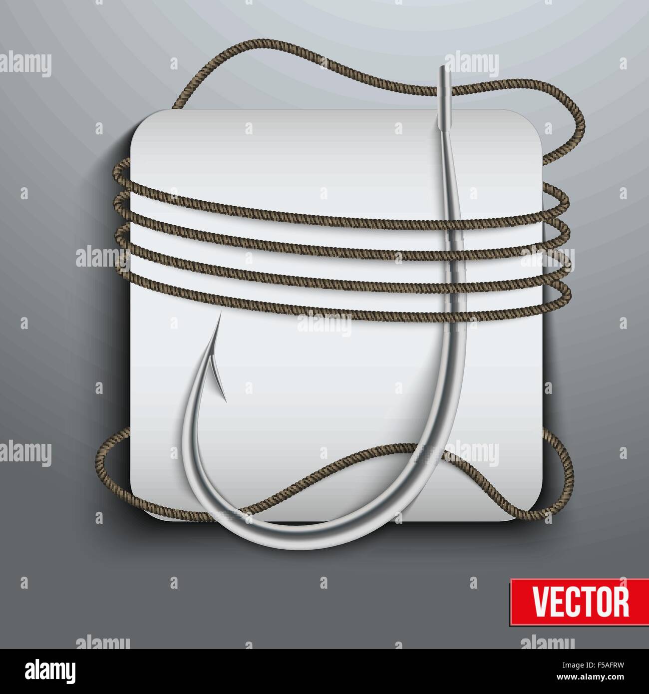 Realistic fishing hook vector Stock Vector Image & Art - Alamy