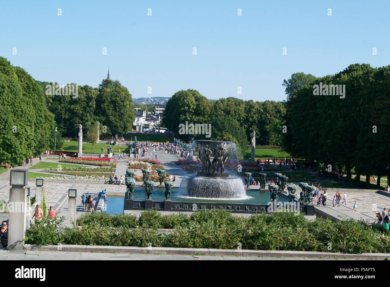 Gustav Vigeland park sculpture Oslo architecture Stock Photo - Alamy
