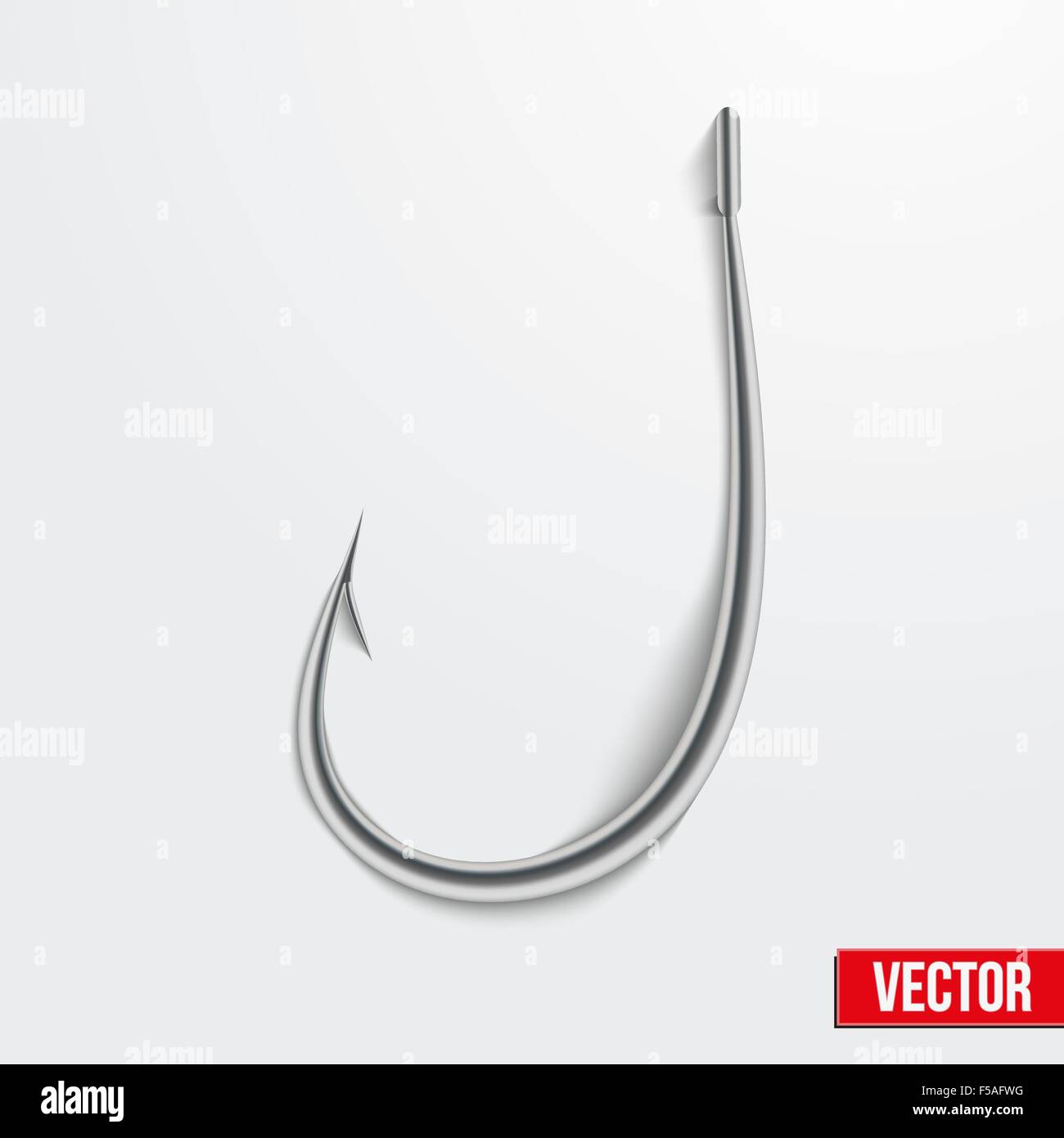 Realistic fishing hook vector Stock Vector Image & Art - Alamy