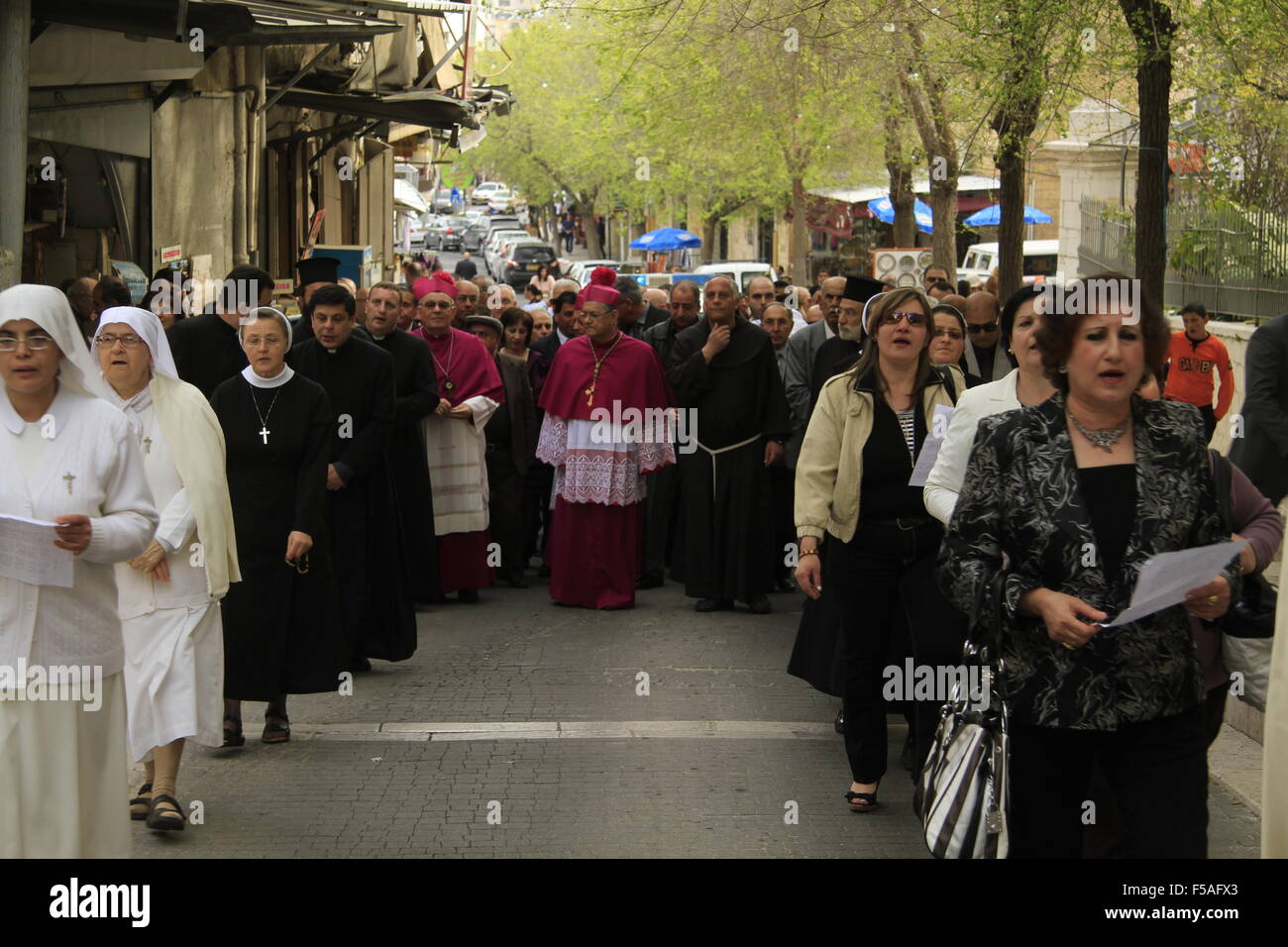 Israel, Lower Galilee, the Latin Patriarch of Jerusalem Fouad Twal ...