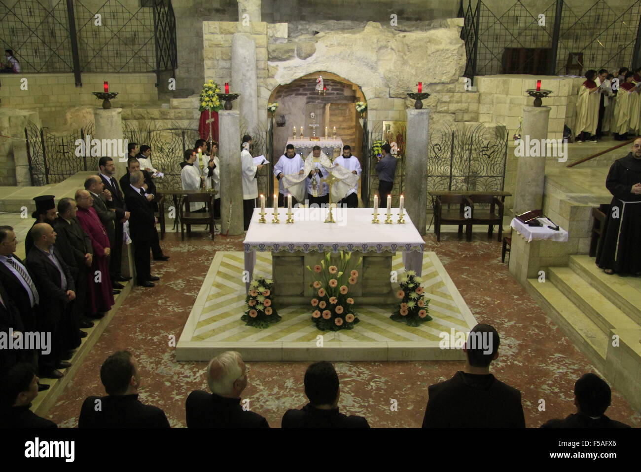 Israel, Lower Galilee, Nazareth, Annunciation Day ceremony by the ...